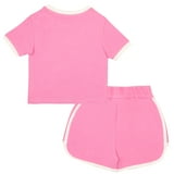 Disney Princess Girls Short Sets Shirt and Shorts Set Girl Outfits for ...