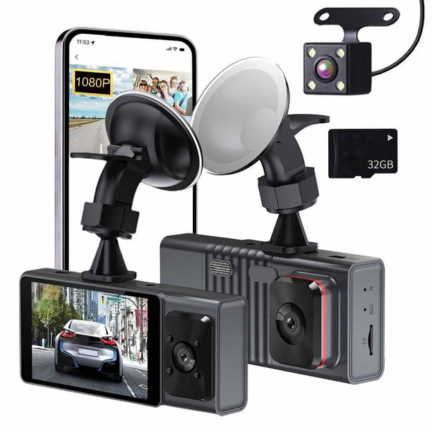 Fufafayo Deals of The Day Three Recordingl Dash Cam Front Inside Rear ...