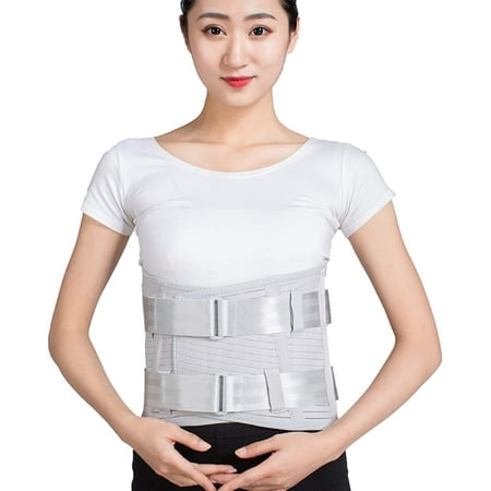 Breathable Lumbar Support Belt Lower Back Brace, Semi-Rigid Posture ...