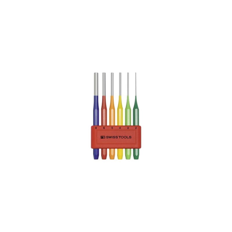PB Swiss Tools PB 755.BL RB CN Rainbow Parallel Pin Punch Set, 6 pcs - Walmart.com
