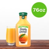Simply Orange High Pulp Juice Bottle, 76 oz bottle - Walmart.com