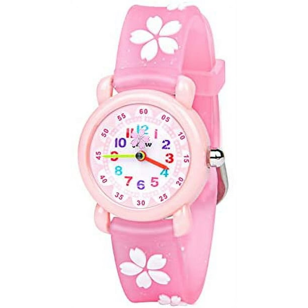 Reloj infantil Cherry Blossom rosa, reloj infantil resistente al agua ...