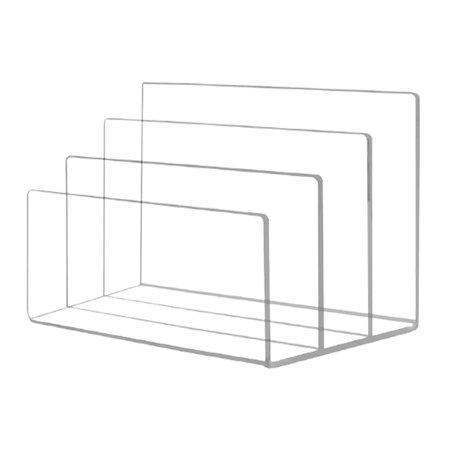 Desktop Document Holder Book Clear Acrylic Stand Office File Organizer ...