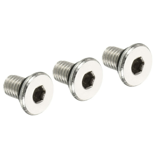 Uxcell M5*0.8 Internal Hex Head Pipe Fitting Plug, 3 Pack Male Thread ...