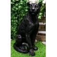 Ebros Realistic Large Black Ghost Panther Jaguar Hunter 20"H Garden ...
