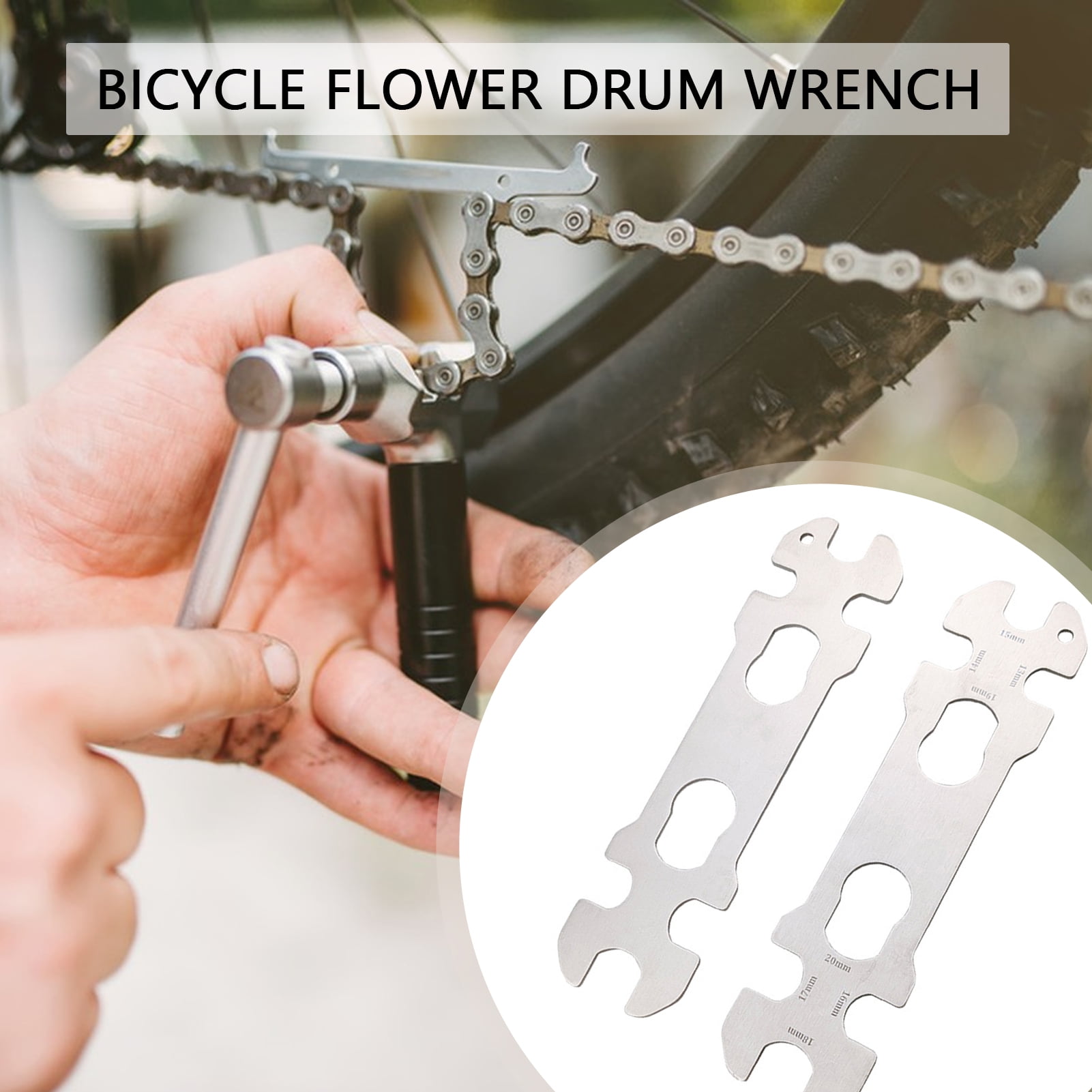 Bicycle Hub Wrench Set - 13/14/15/16/17/18/19/20mm, Integrated, Anti ...