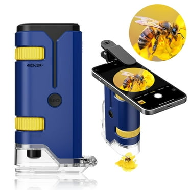 200X Cell Phone Microscope Accessory with Window Microscope, Portable ...