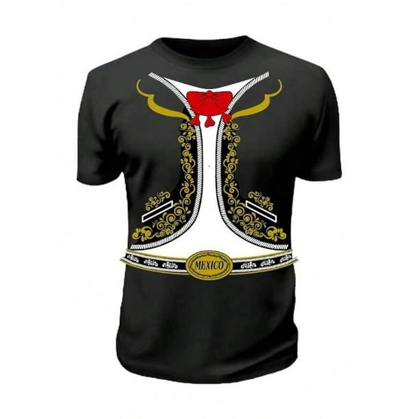Playera Traje Charro Mariachi Mexicana Patria Grito Independencia 16 De ...