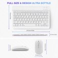 Portable Wireless Keyboard, Welltop Rechargeable 10 Ultra Slim ...