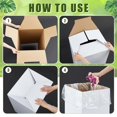 10 Pack 30 Gallon Recycling Bins Cardboard Trash Cans Disposable and ...