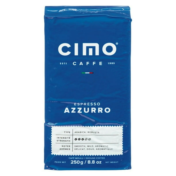 Caffe Cimo Azzurro Espresso, Espresso Ground Coffee - Walmart.ca