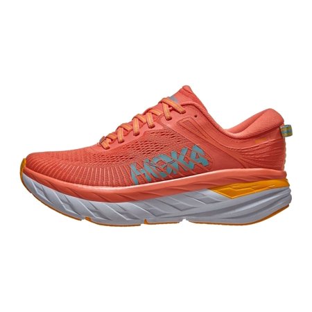 HOKA ONE ONE Womens Bondi 7 Mesh Camelia Coastal Trainers 7 US ...