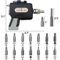 14 In 1 Ratchet Screwdriver Set With Ergonomic Pistol Grip Magnetic Bit ...