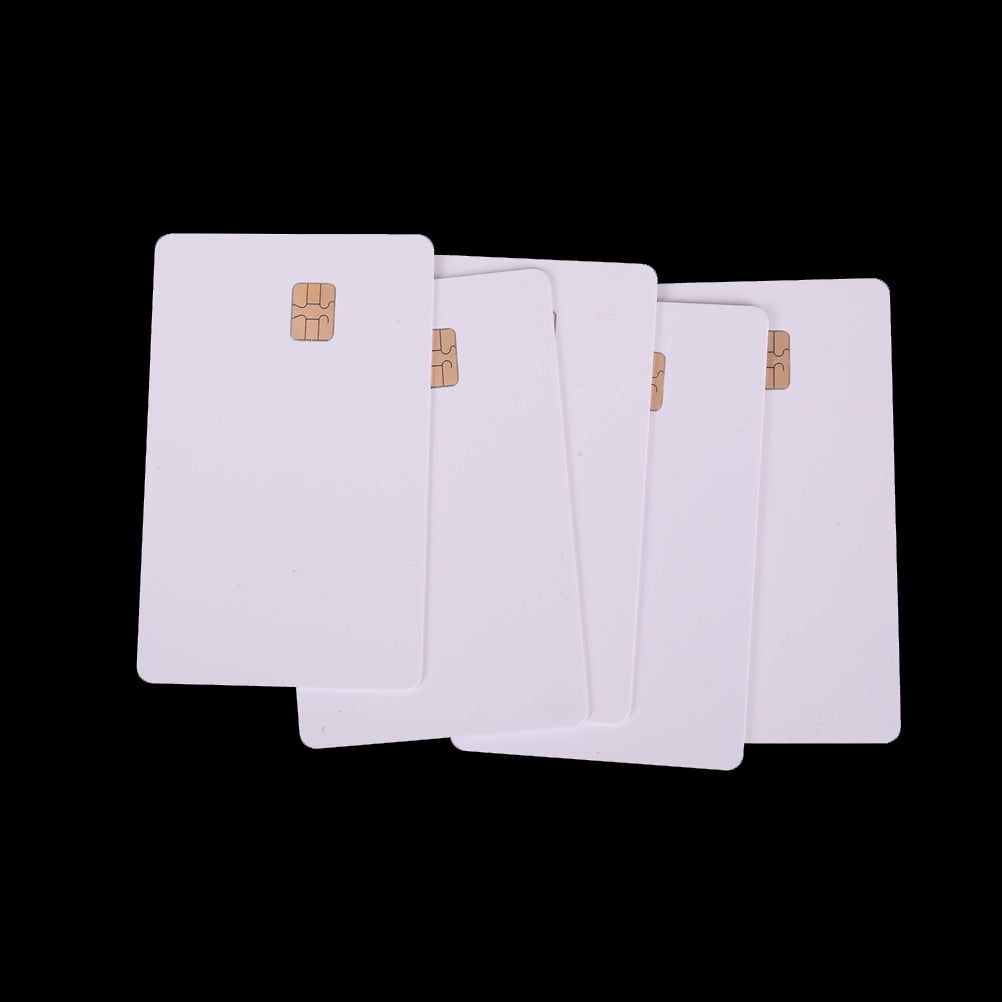 Buy New 5 Pcs ISO PVC IC With SLE4442 Chip Blank Smart Card Contact IC ...