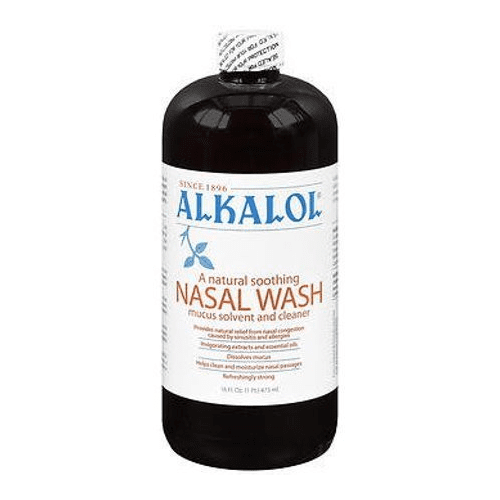 Alkalol Natural Soothing Nasal Wash Mucus Solvent & Cleaner 16 oz, 2 ...