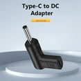 SUNHUFA 12V Type C To DC Jack Plug Charging Adapter PVC Type-C Female ...