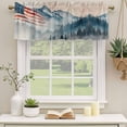 American Flag Valances for Windows, Decorative Rod Pocket Window ...