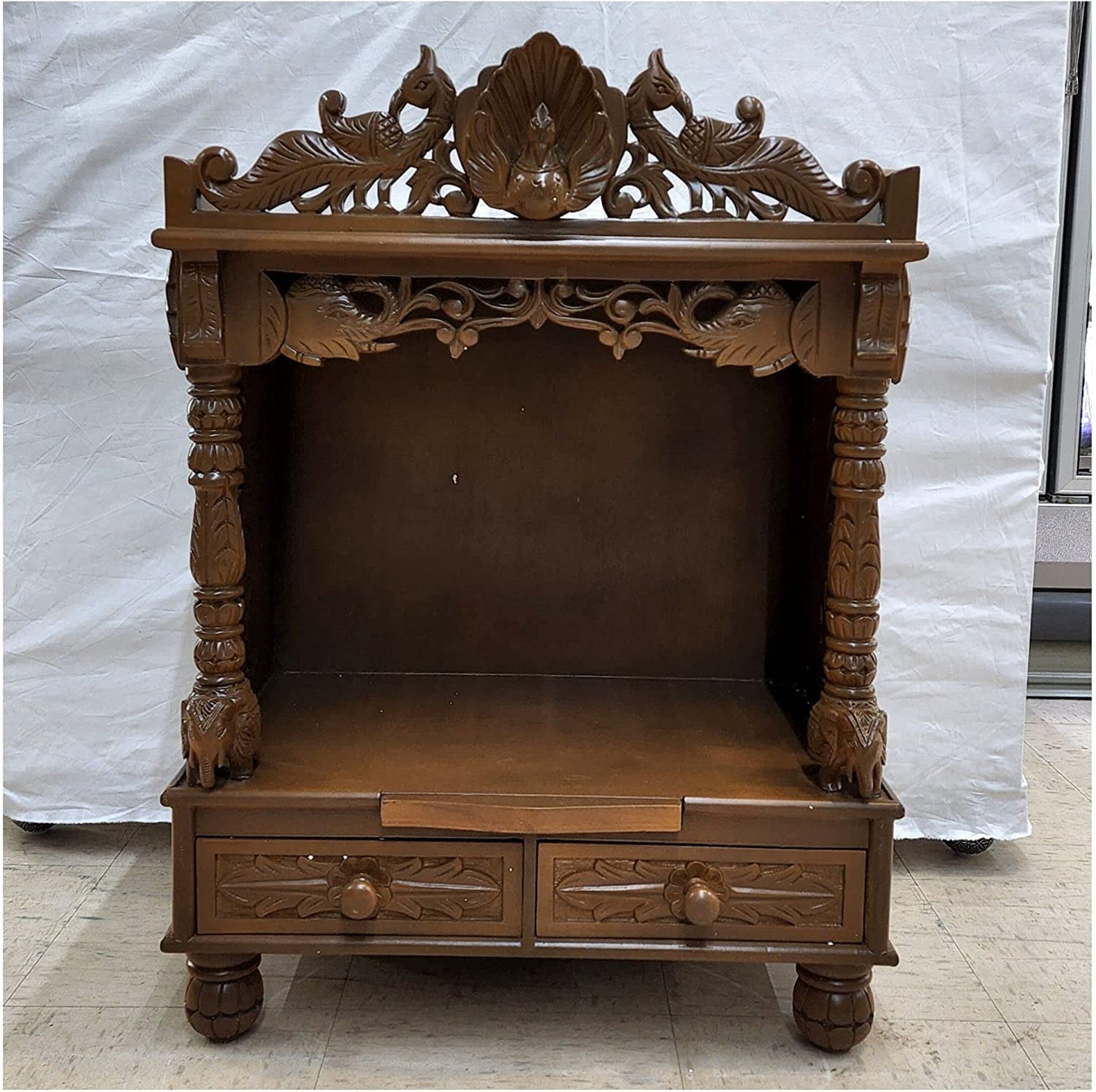 Traditional Home Temple Wooden Temple for Home Handcrafted Temple Pooja ...