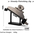 Fletching Jig Adjustable Fletches Tool with Straight Clamp for DIY ...