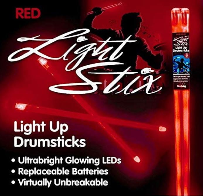 Light Stix LED Light Up Drumsticks - Red - Walmart.com