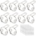 155pcs Wudu Nail Rings Adjustable, Nail Adhesive Tabs No Glue No ...