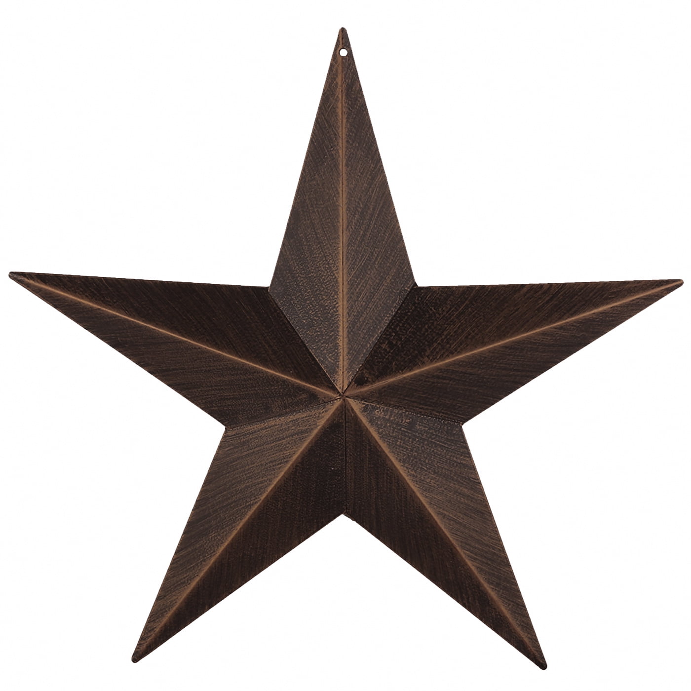 Metal Barn Star 12" Rustic Dark Brown Texas Lone Star Home Wall Décor ...