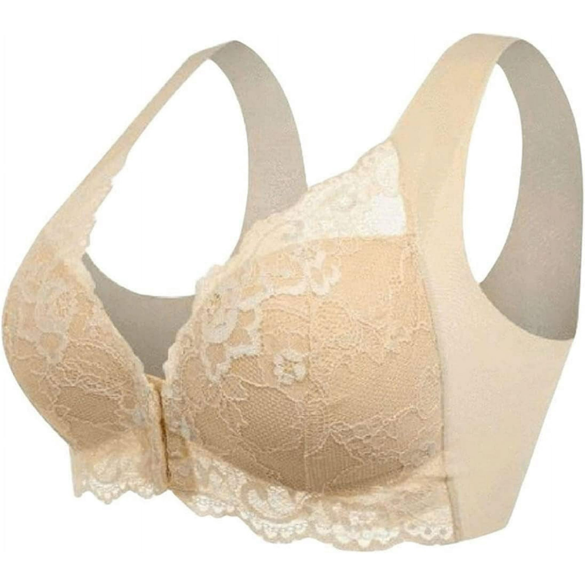 Click here for Laicaiw Womens Sora Bra Seniors Front Closure Gold... prices