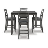 Signature Design by Ashley Wood Square Kitchen Table with Bar Stools ...