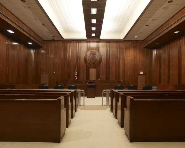 Print: Courtroom, Robert North Carolina Nix Federal Building - Walmart.com