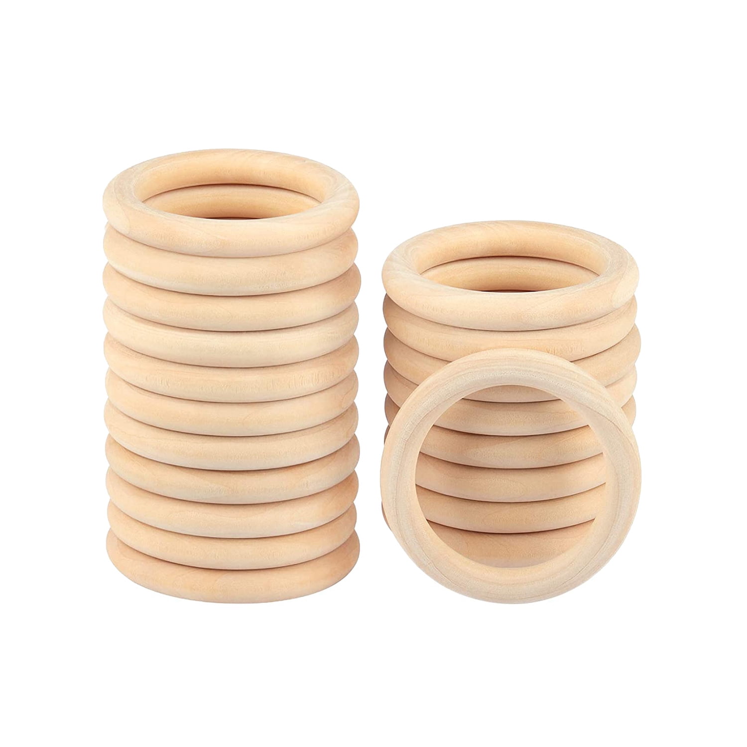 Click here for Unbranded 30pcs 70mm Wood Rings wooden Ring Wood C... prices