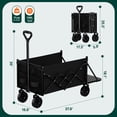 Favoyard 330lbs Collapsible Wagon with Extended Tailgate,All‑Terrain ...