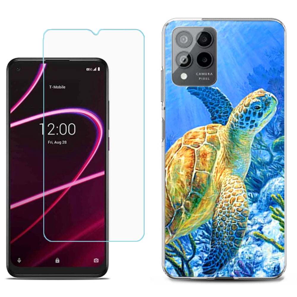 Slim-Fit Gel TPU Phone Case for T-Mobile Revvl 6 Pro 5G, with Tempered ...