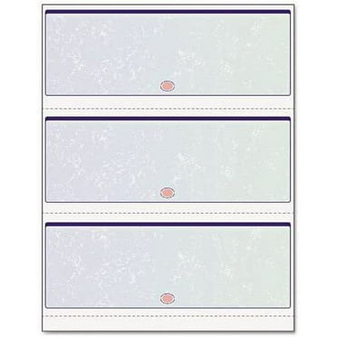 Compuchecks 1000 High Security Blank Check Paper, QuickBooks Compatible ...