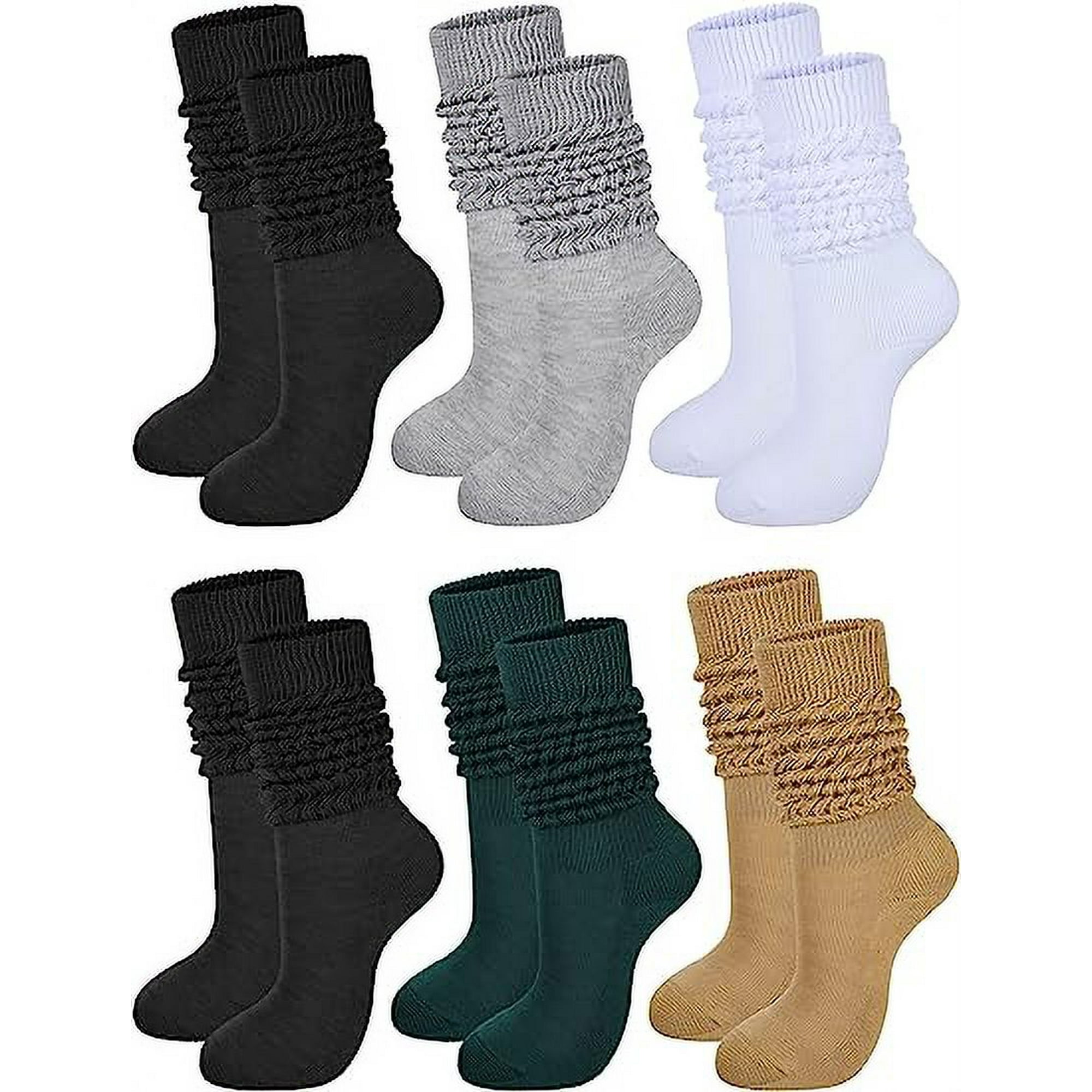 Click here for Htcm 6 Pairs Womens Slouch Socks Soft Knee Long Sc... prices