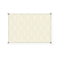 Baroque Pattern Sun Shade Sail 12'X16' Yellow Vintage Abstract Flowers ...