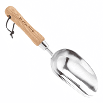 Berry&Bird Scoop Stainless Steel Blade Wooden Handle Shovel - Walmart.com