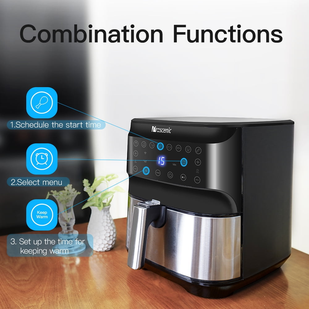 Airfryer Ninja Proscenic T22 Hot Air Fryer, 5L Air Fryer Control With ...