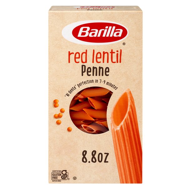 Barilla Gluten Free Red Lentil Penne Pasta, 8.8 oz - Walmart.com
