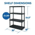 Free Shipping! Gracious Living Ventilated Plastic Garage Shelving ...