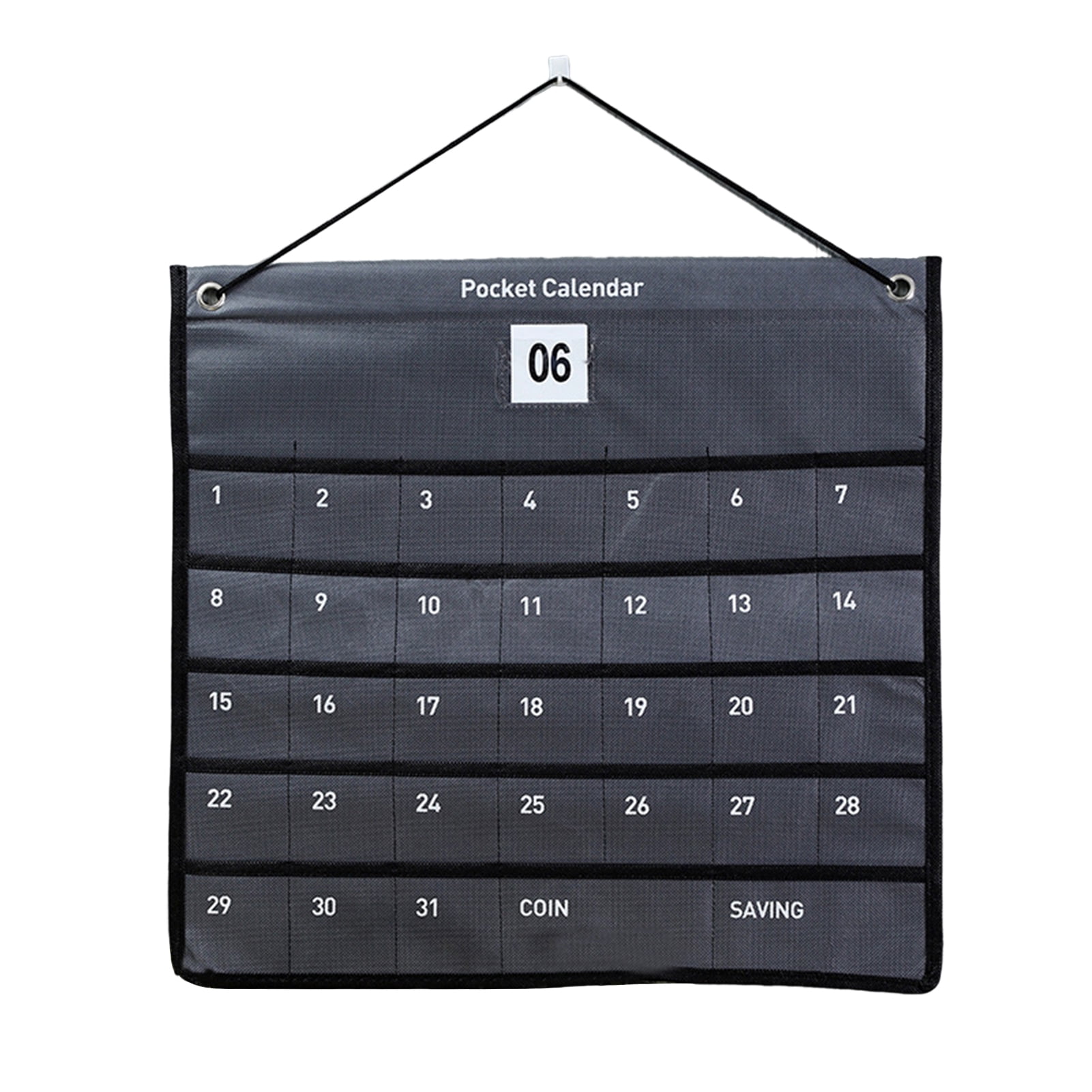 Warkul Calender Storage Bag Large Capacity Days Mark Multi Grids ...