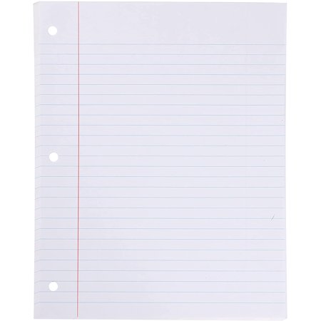 Mr. Pen, Loose Leaf Paper Wide Ru, 85 Sheets, 8" x 10.5", 3-Hole ...