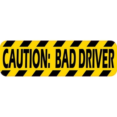 MagnaCard Magnetic Bumper Sticker 'Caution Student Driver and Screaming ...