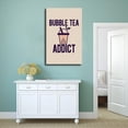 Funny Bubble Boba Tea Canvas Poster Bedroom Decor Sports Landscape ...