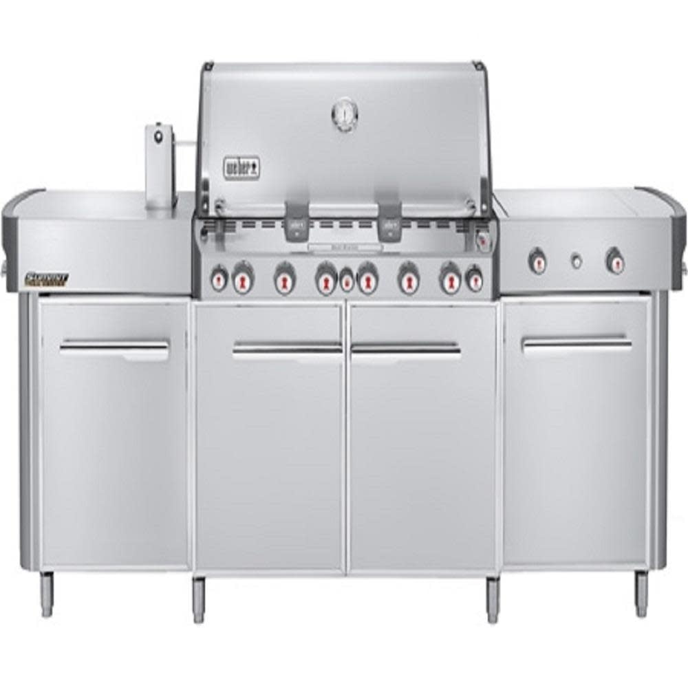 Weber Summit Grill Center Freestanding Natural Gas Grill With ...
