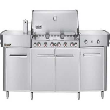 Weber Summit Grill Center Freestanding Propane Gas Grill With ...
