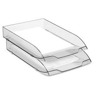 Blu Monaco Stackable Paper Trays - 4 Tier - Silver Metal Mesh - Letter ...