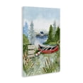 Stupell Industries Canoe On Lake Canvas Wall Art, design by Susan ...