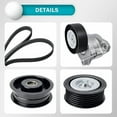 Drive Belt Tensioner & Idler Pulley Belt Kit, Compatible with Mercedes ...