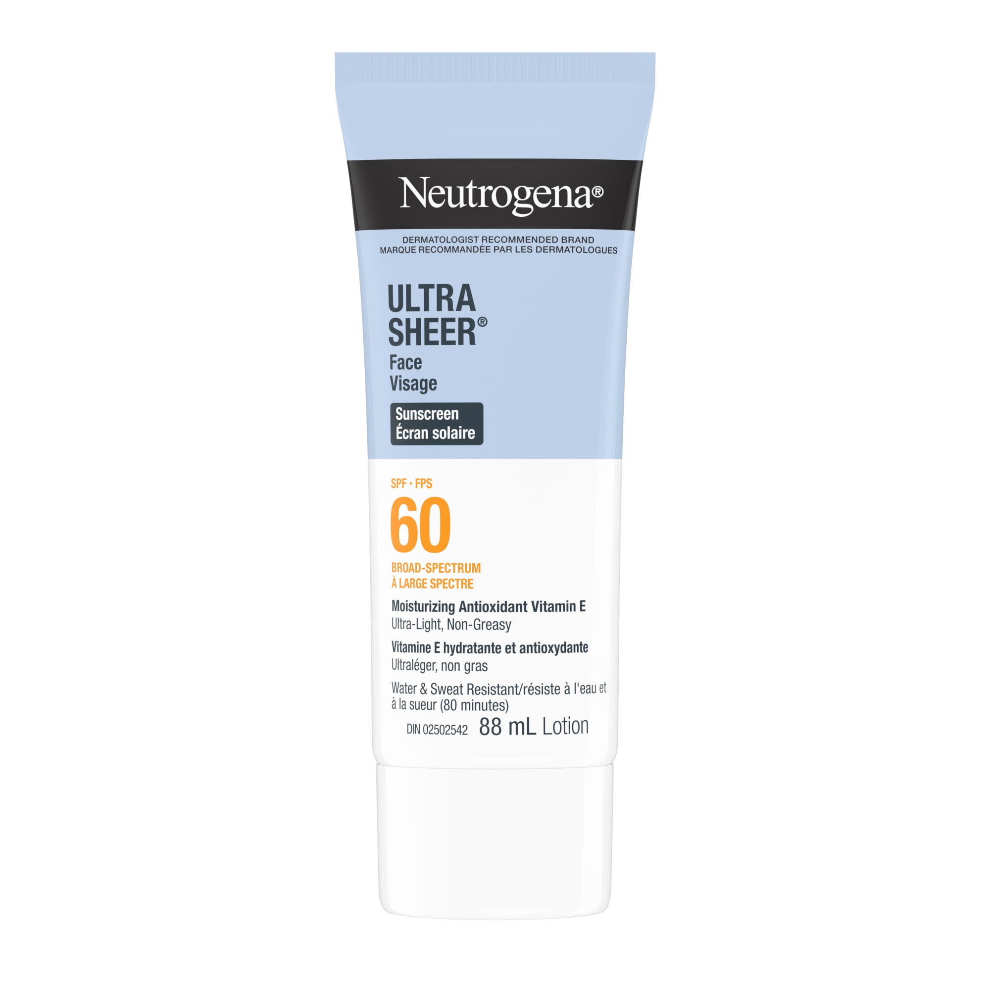 Neutrogena Ultra Sheer Face Sunscreen SPF 60 88 mL - Walmart.ca