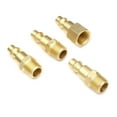 Apooke 5pcs Air Hose Fitting Quick Connects Brass Air Coupler and Plug ...